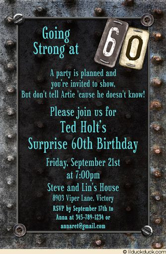 25 Best 60th Birthday Party Invitation Wording Home Family Style 