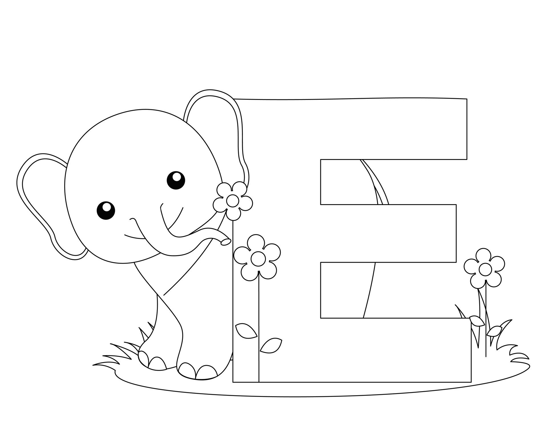 The Best Ideas For Letter E Coloring Pages For Toddlers Home Family